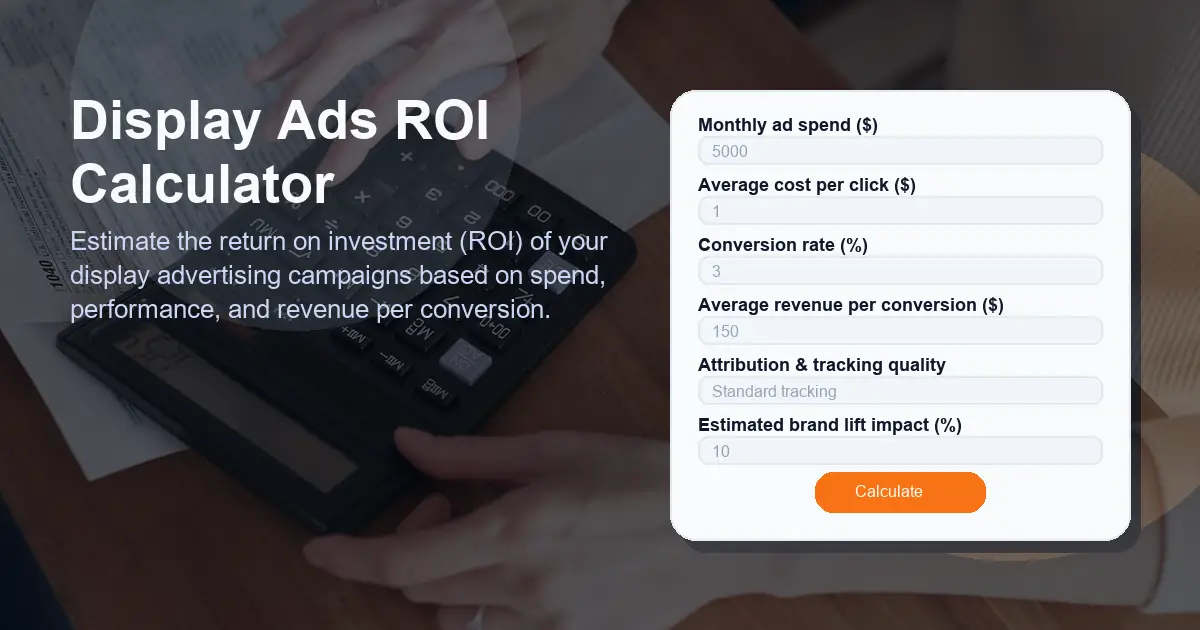 Display Ads ROI Calculator - ROIhacks.com